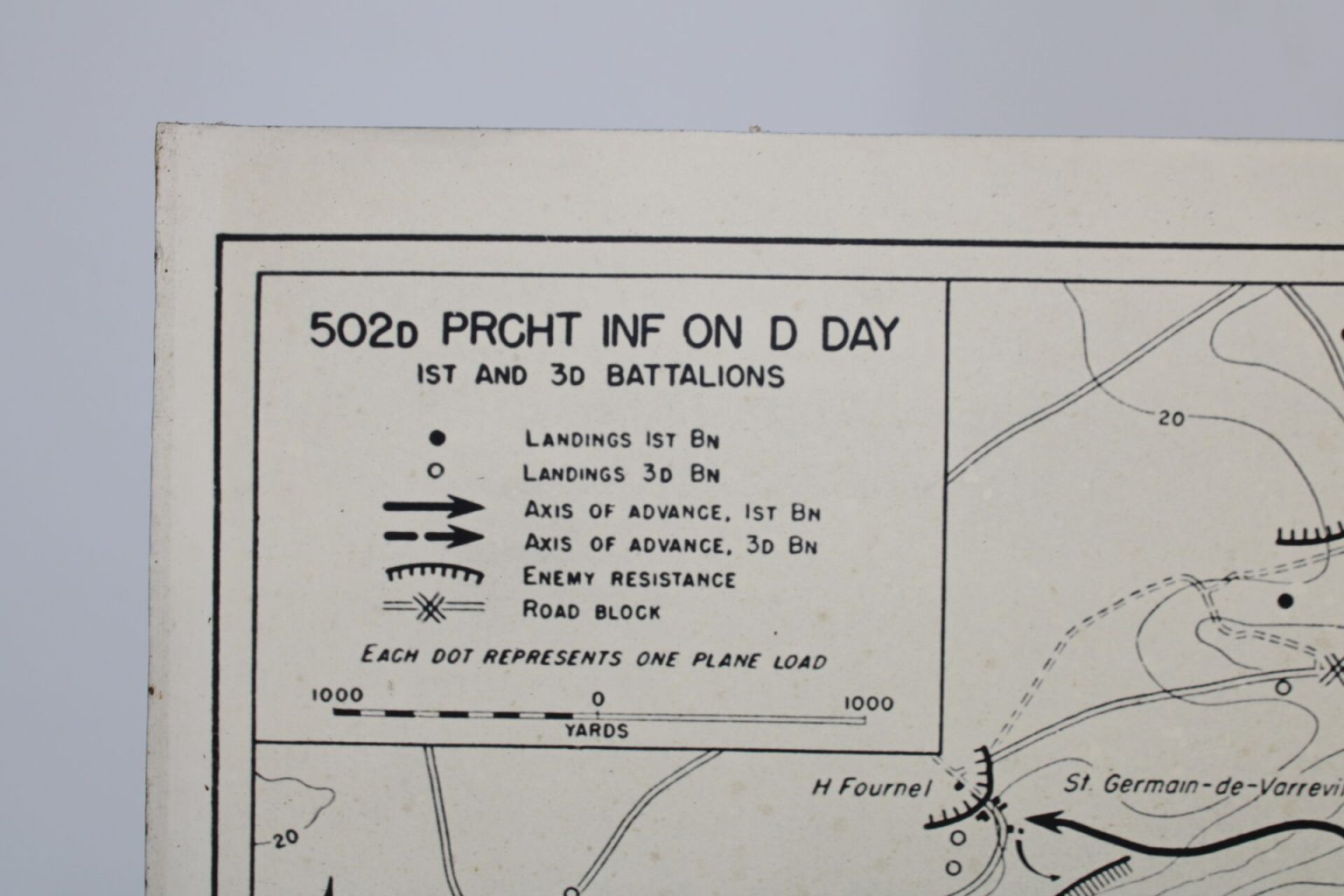 Carte du 502nd Parachute Infantry Regiment – 6 juin 1944 - Military ...
