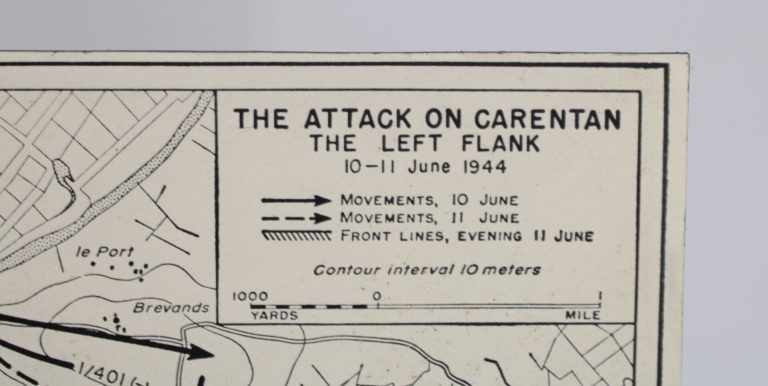 Carte « L’attaque de Carentan – 10-11 Juin 1944 » - Military Classic ...
